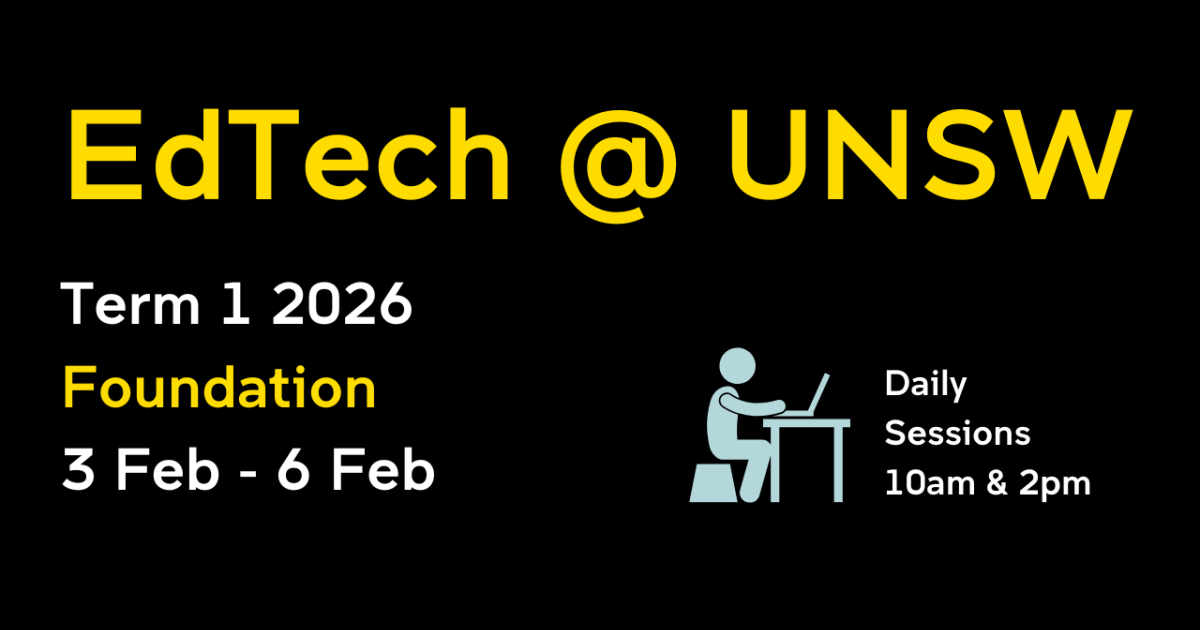 EdTech @ UNSW Foundation | UNSW Sydney